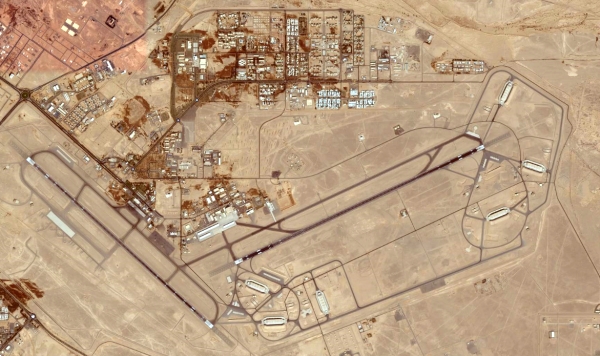 חה"א הסעודי במפגן של כוח בש"ת טאבוק כ-150 ק"מ דרומית לאילת. מטריד ...