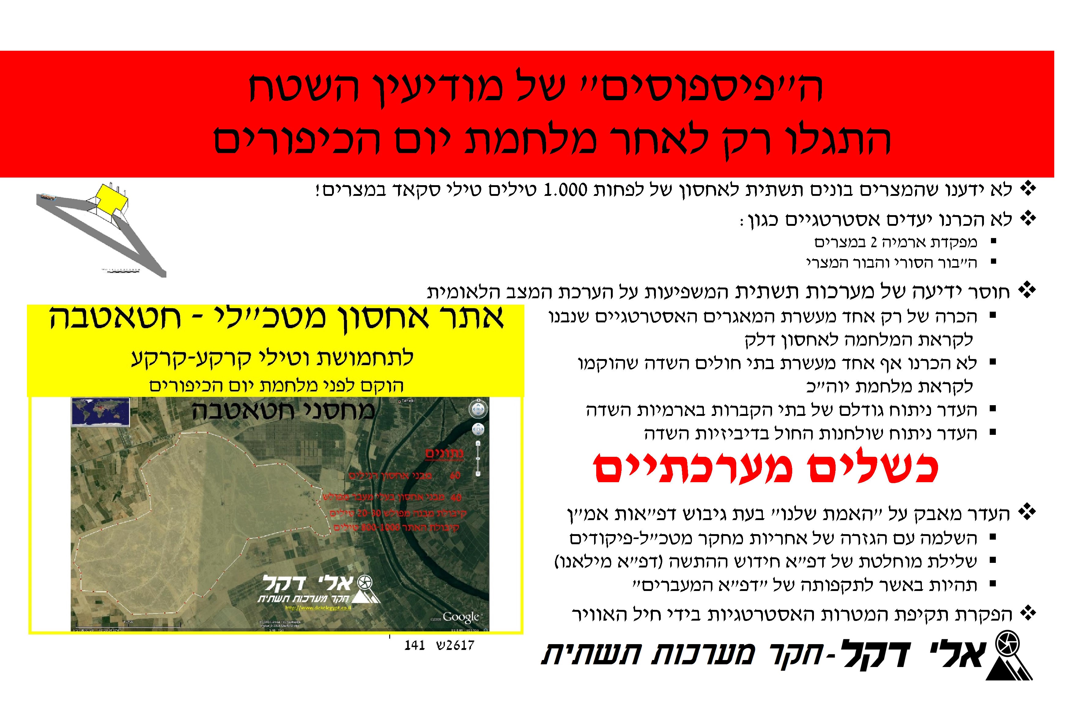 הרצאה: זרקור על אמ"ן פרק ל"ג–כשלים של מודיעין השטח במלחמת יוה"כ-חלק 2 - Nziv.net