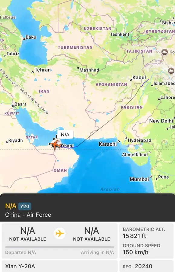 מטוס תובלה צבאי סיני ענק נוסף,מדגם Y-20A, השישי במספר, בדרכו למצרים. מה על סיפונו? - Nziv.net